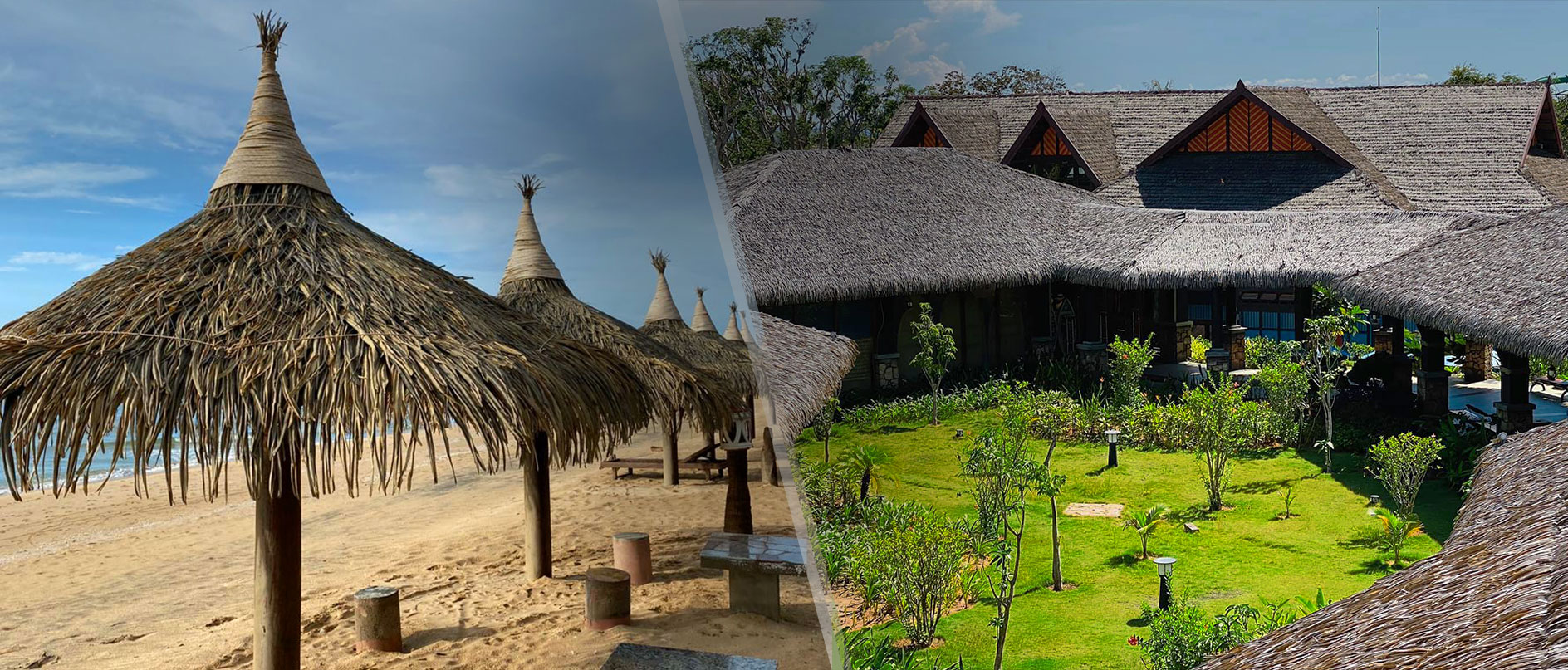 Synthetic Thatch | Artificial Thatch Roofing | Palmex Vietnam